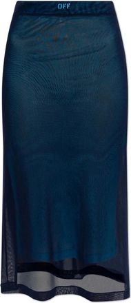 Off-white Femme, Jupes, Bleu, Taille: 40 FR Jupe avec logo