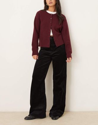 Polo Ralph Lauren Cordhose in Schwarz mit weitem Bein