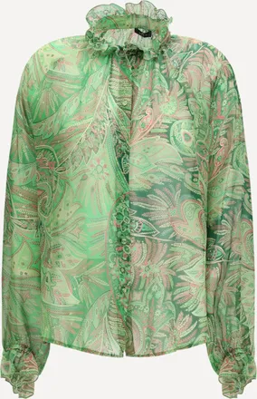 Etro Paisley ruffled Shirt Female 40
