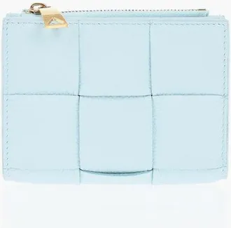 Bottega Veneta Braided Leather Wallet with Zip Gr&ouml;&szlig;e Unica