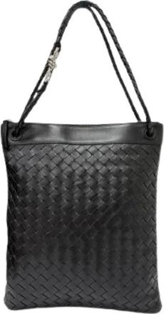 Bottega Veneta Sac bandouli&egrave;re plat Andiamo Pre-owned - Femme - Pre-owned - Noir - Taille: ONE Size
