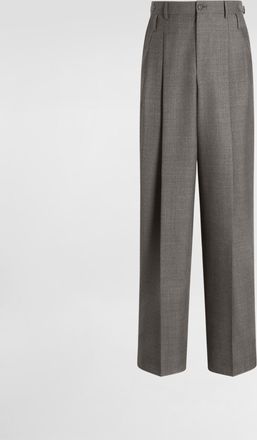 Dolce & Gabbana Virgin Wool Trousers - Mann Hosen Und Shorts Beige 52