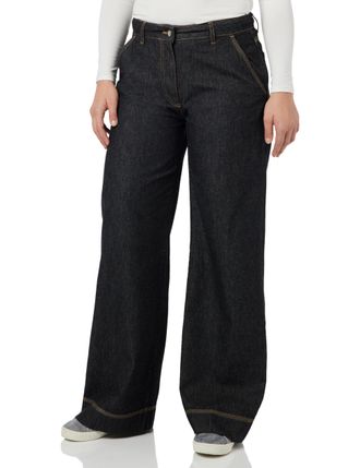 Benetton Damen 42cldf03h Hose, Schwarz, 28