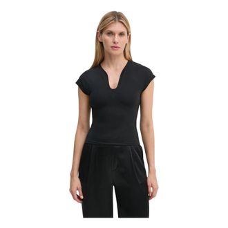 By Malene Birger Venazia T-Shirt - - Tops - Damen - Schwarzk - M