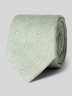 Gierremilano Seidenkrawatte aus reiner Seide mit Logo-Patch (7,5 cm)