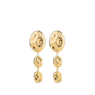 Federica Tosi Hammered-effect Drop Earrings