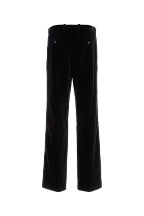 Fendi Cotton-Viscose Blend Trousers - Black