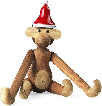 Kay Bojesen Zipfelm&uuml;tze aus Buchenholz, rot/wei&szlig;, 39333, 8