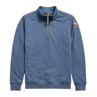 Parajumpers Homme, Sweatshirts et sweats &agrave; capuche, Bleu, Taille: XL Broad Peak Zip SweaT-shirt
