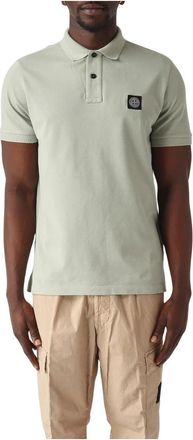 Stone Island Homme, Tops, Vert, Taille: S Polo Logo