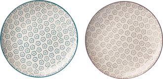 Bloomingville Assiette Isabella, Bloomingville, Multicolores, Céramique