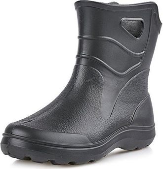 Ladeheid EVA Bottes en Caoutchouc Homme KL027M (Noir, 42 EU)
