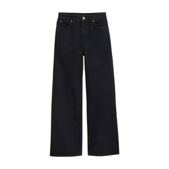 B Sides Schwarze Weite Bein Jeans Elissa - - Jeans - Damen - Schwarzk - W25