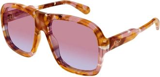 Chlo&eacute; Femme, Accessoires, Brun, Taille: 58 MM Lunettes de soleil pilote