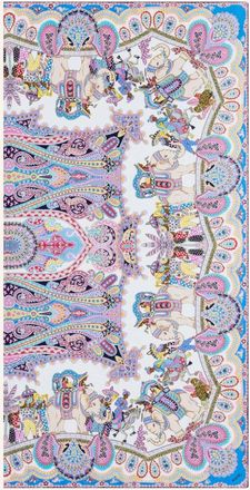 Roeckl Seidentuch Elephant Parade blau