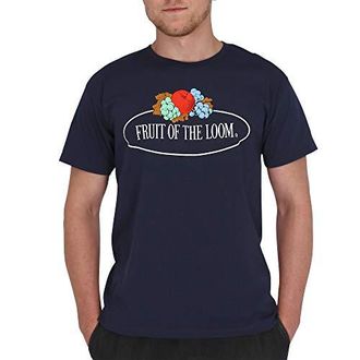 Fruit Of The Loom 011036 T-Shirt, Bleu (Deep Navy AZ), XL Homme