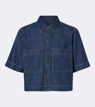 Veronica Beard Chemise Spruce en denim
