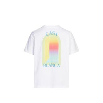 Casablanca T-shirt imprim&eacute; &agrave; col rond en coton