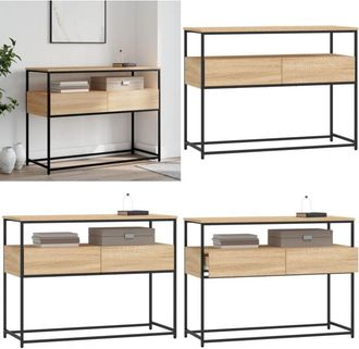 vidaXL Table console chêne sonoma 100x40x75 cm bois dingénierie - Vidaxl