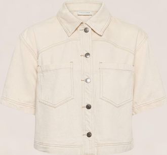 Kaffe Jeanshemd Kacatharina weiss