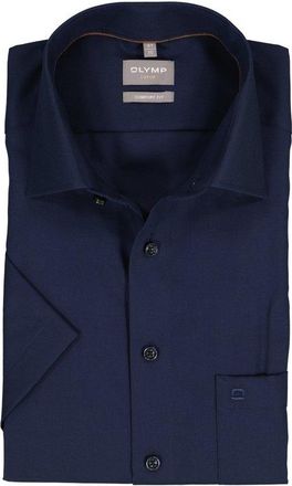 Olymp Herren Hemden blau Baumwolle