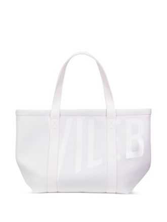 Vilebrequin Bagsib Shopper mit Logo-Print - Wei&szlig;