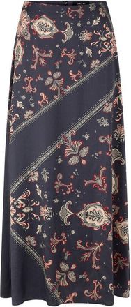 Marc Cain Damen Midirock mit Paisleyprint