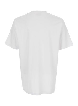 Diesel Mens T-Shirt T-Adjust-Met White Cotton T-Shirts And Polos
