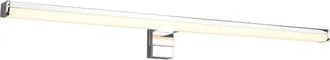 Trio lighting applique led lino h2o chrome avec possibilit&Eacute; de visser le miroir 11,5w 3000k ip44 284116006