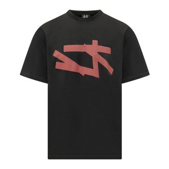 44 Label Group Homme, Tops, Noir, Taille: XS T-shirt Logo