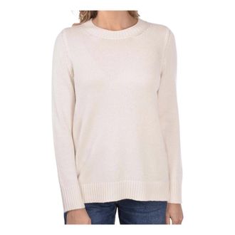 Gran Sasso Rundhals-Pullover mit Seitenschlitzen - - Knitwear - Herren - Wei&szlig; - 2XS