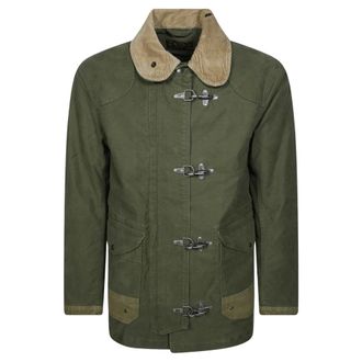 CHESAPEAKE'S Veste Fireman Jungle Cloth Bedford - Homme - Vestes - Vert - Taille: M