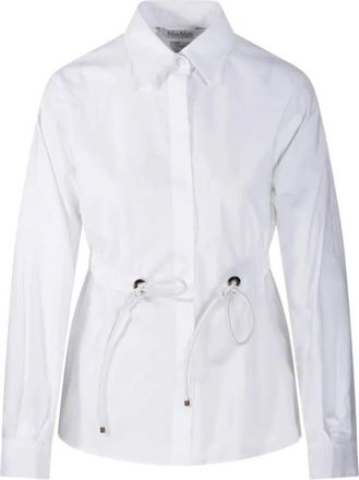 Max Mara Tazzina Baumwoll-Popeline Klassisches Hemd - - Blouses & Shirts - Damen - Wei&szlig; - S