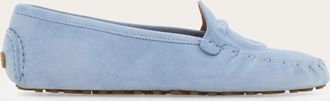 Ferragamo Damen Driver-Mokassin mit Gancini Blau Gr&ouml;&szlig;e 35.5