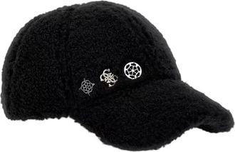 Guess Femme, Accessoires, Noir, Taille: ONE Size Faux Fur Cap