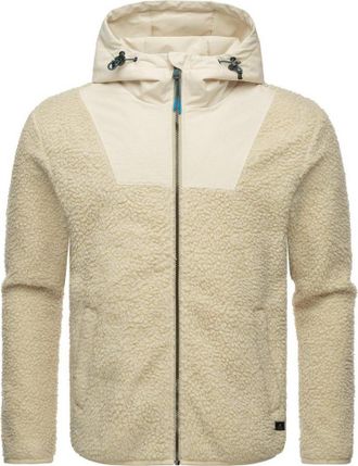 Ragwear Fleecejacke Adar Angesagte Herren Pl&uuml;schjacke mit hohem Kragen