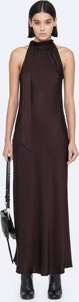 AllSaints Beril Slipkleid in Aubergine-Rot