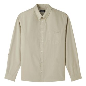 A.P.C. Chemise Edouard Logo Coton Bio A.P.C