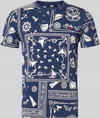 Polo Ralph Lauren Slim Fit T-Shirt aus reiner Baumwolle Modell CO CN BANDANA PRINT