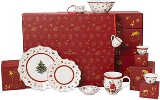 Villeroy & Boch Christmas Toys Memory Adventskalender 2025 Bunt, Weihnachten, Geschirr Adventskalender mit 24 T&uuml;rchen, Weihnachtsdeko, Weihnachtskalender, Premium Por