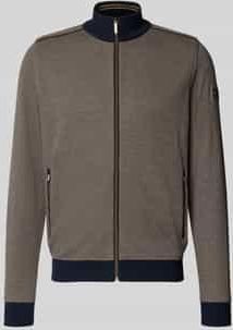 Bugatti Cardigan mit Stehkragen und Rei&szlig;verschluss