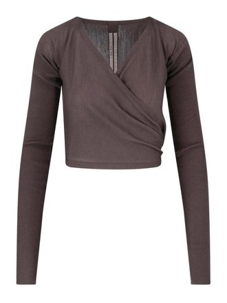 Rick Owens Rundhalspullover - Braun