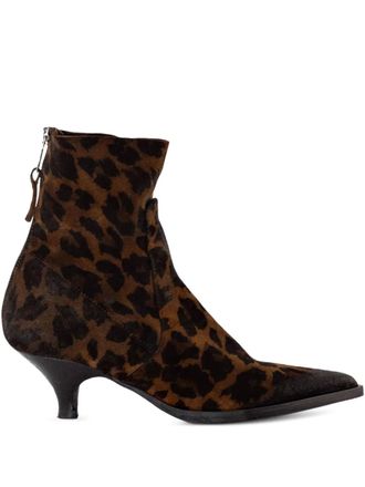 Elena Iachi Elena Stiefel mit Leoparden-Print 50mm - Braun