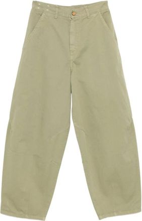 Alysi Femme, Pantalons, Vert, Taille: W26 Wide Pantalons