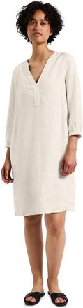 Street One Damen A144342 Tunika-Kleid aus Leinen, Moonstone Sand, 36
