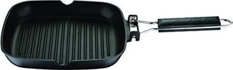 Bergner ASADOR 24X24X3.7CM ALUMINIO FUNDIDO IND Negro BG Spucke, Schwarz, 24 cm