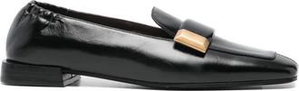 Roberto Festa Milano Loafer mit eckiger Kappe - Schwarz