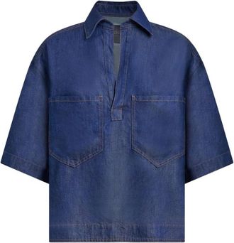 Dondup Femme, Blouses et Chemises, Bleu, Taille: 40 FR Denim Shirt