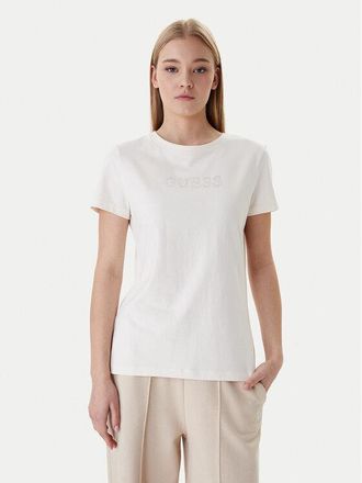 Guess T-Shirt V3BI11 J1314 &Eacute;cru Regular Fit