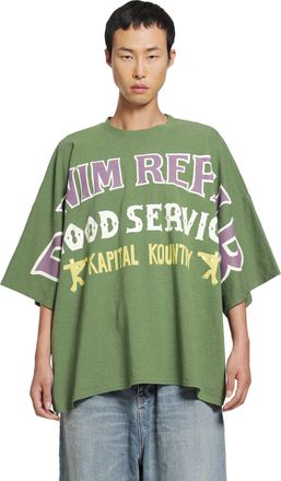 KAPITAL 18.5 /Jersey Huge Denim Repair T-Shirt